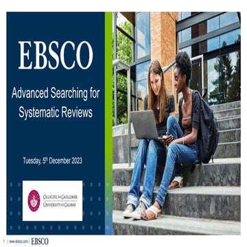 Advanced Searching on EBSCOhost Research Databases | PPT
