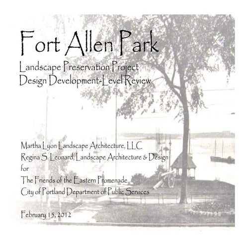 Fort Allen Park HPB Presentation 2.15.12