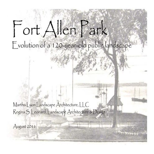 Fort Allen Park: Evolution of a 120-year-old landscape | PDF