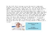 For the 2010–2011 viewing season, the top five syndicated programs w | DOCX