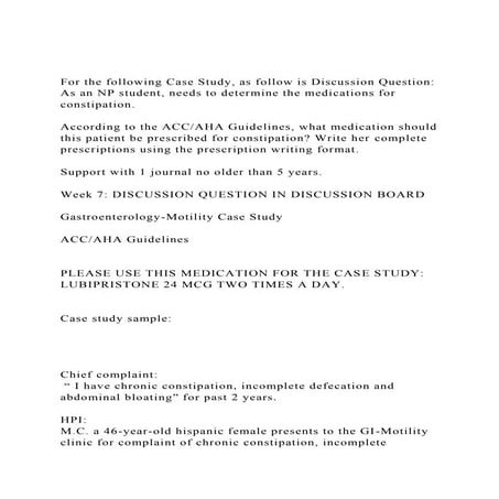 Case presentation CONSTIPATION Pharm D 2nd | PPTX