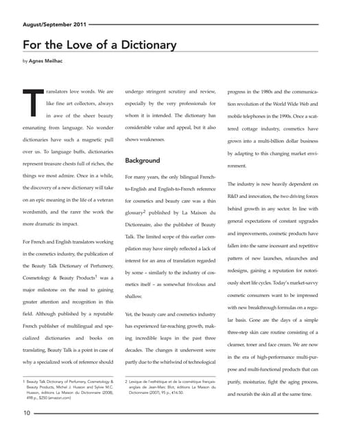 English Glossary of Beauty Acronyms | PDF | Skin and Dermatology ...