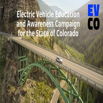 Electric Vehicle Education and Awareness Campaign for the State of ...