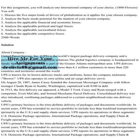 For this assignment, you will analyze one international company of y.pdf