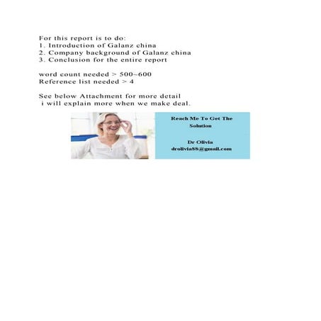 For this report is to do1. Introduction of Galanz china2. Compa.docx