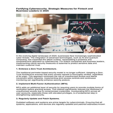 Fortifying Cybersecurity. Strategic Measures for Fintech and Business ...