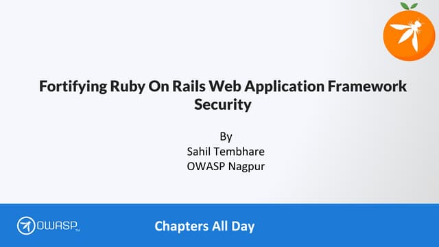 Fortifying Ruby On Rails Web Application Framework Security By Sahil 1947