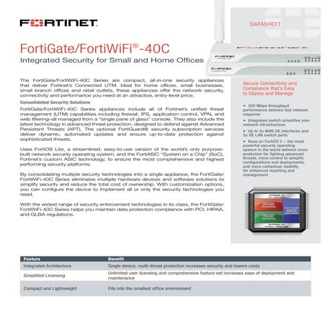 FortiGate-40C | PDF