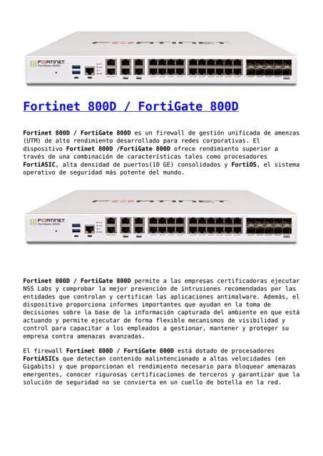 FortiGate 500 D | PDF