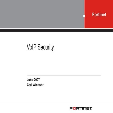 FortiGate VoIP Solutions v.0.5.ppt fortinet tech presentation | PPT