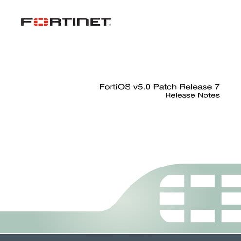 Fortios v5.0-patch-release-7-release-notes | PDF | Operating Systems ...