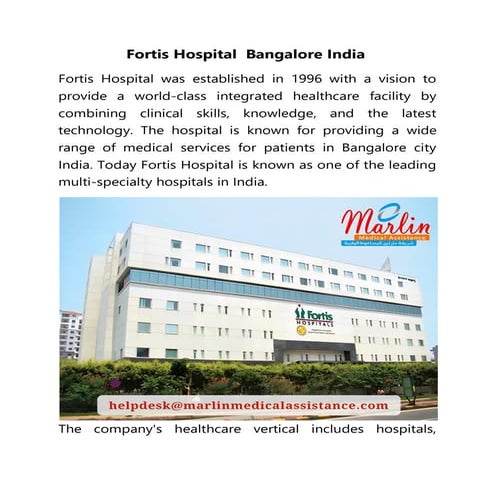 Fortis Hospital Bangalore India | PDF