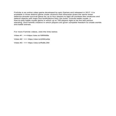 Fortnite | PDF