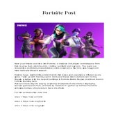 Fortnite Post | PDF