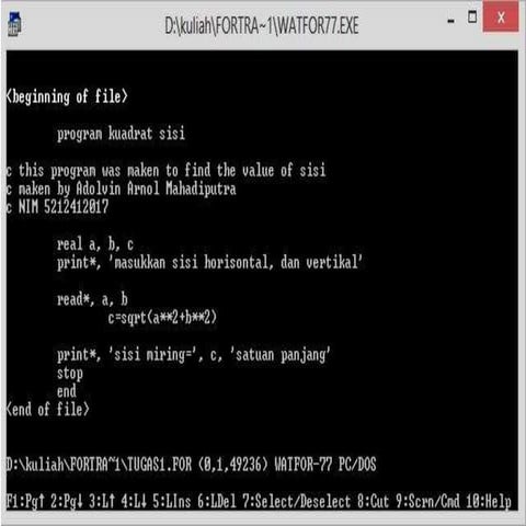 tugas bahasa fortran | PPT