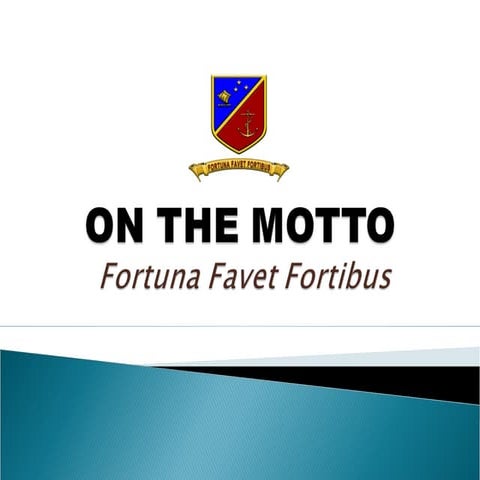 Fortuna favet fortibus. ver.1.0. 2012 03-19 | PPT