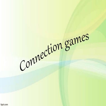 connection games | PPTX