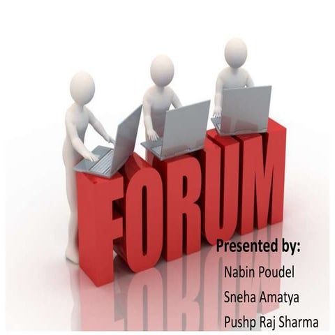 Use of Internet Forums for Communication | PPTX | Social Networking ...