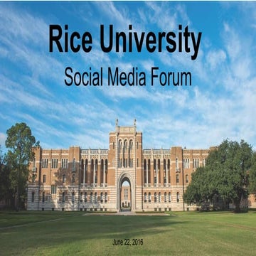 Social Media Forum | PPT