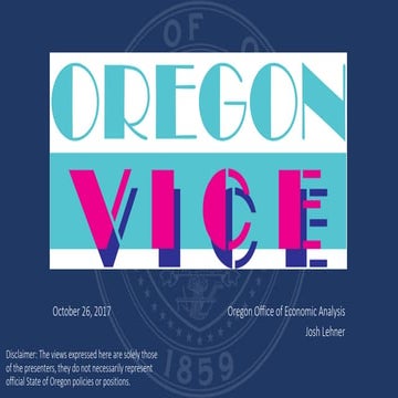 Oregon Economic Headwinds and Tailwinds | PDF