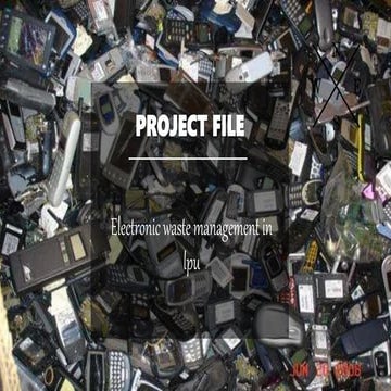 e-waste management practices | PPTX
