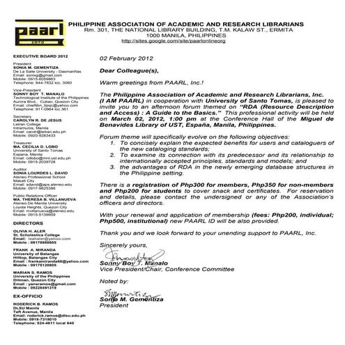 Invitation letter | DOCX