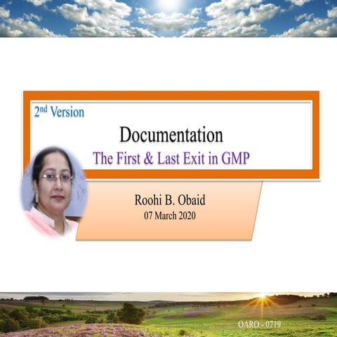 Documentation: First & Last Exit in GMP | PPT