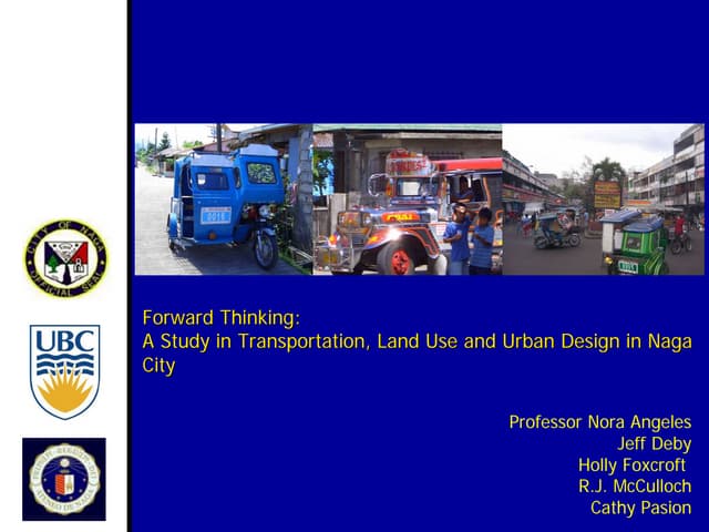 Urban transportation planning | PPT