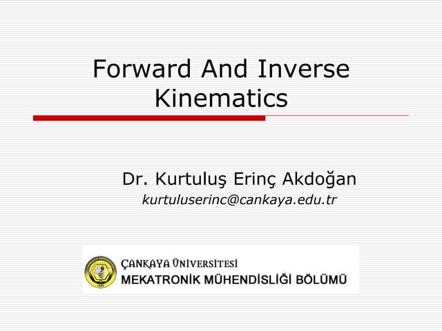Chapter 2 robot kinematics | PPT