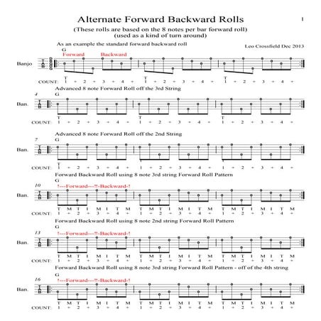 Forward Backward Rolls - alternatives/turnaround | PDF