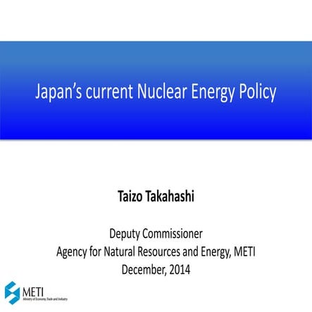 Japan’s current Nuclear Energy Policy | PDF