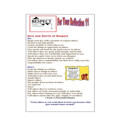 Lesson 4 respect | PPTX