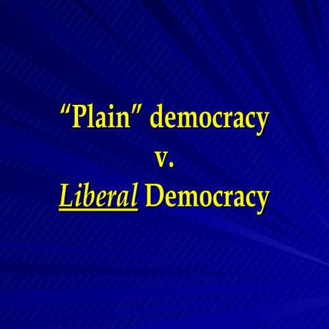 Liberal Democracy | PPT