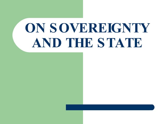 State and its elements | PPT