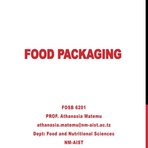 FoSB 6201_Packaging Materials.pdf of foo | PPT