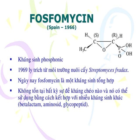 Kháng sinh Fosfomycin | PDF