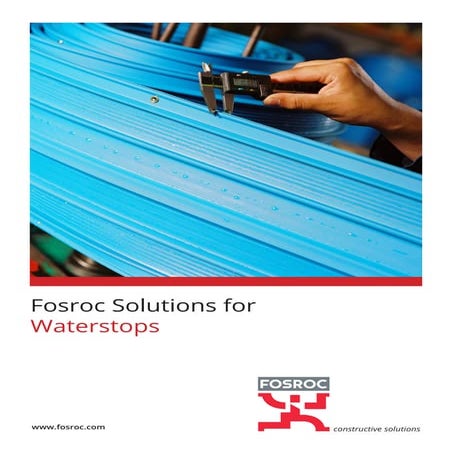 Fosroc solutions-for-waterstops-brochure(1) | PDF