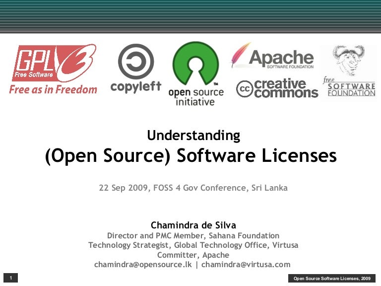 FOSS4Gov: Understanding Open Source Licenses FOSS4Gov: Understanding Open Source Licenses