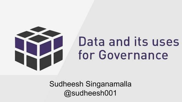 Better governance through visualizing government data | PPT Better governance through visualizing government data | PPT