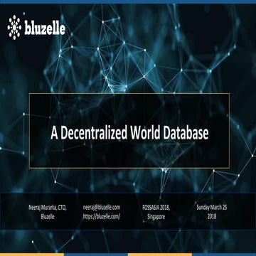Bluzelle - A Decentralized World Database | PDF