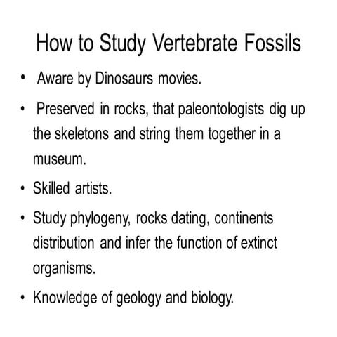 fossil collection.Pdf msc zoology 8th smster | PPT