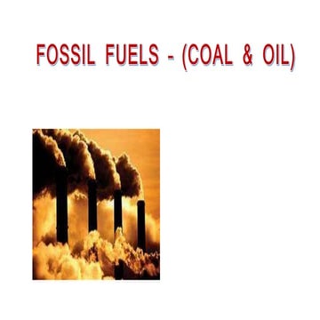 Fossil fuels | PPTX