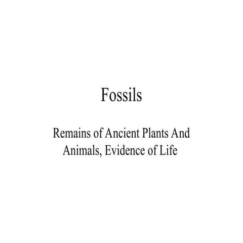 Fossils evolution through time and era.ppt