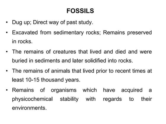 Types of fossils and uses | PPTX | Geology | Science
