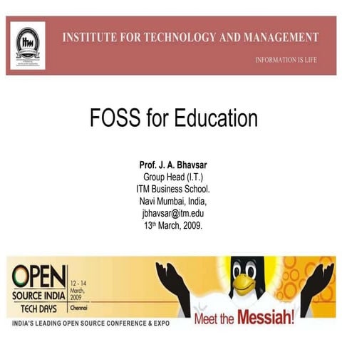 Foss tools 13mar09_chn | PPT