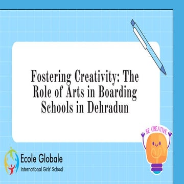 Fostering Creativity The Role of Fostering Creativity: The Role of Arts ...