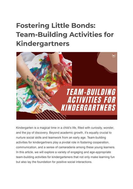 The Power of DIY: How Crafting From Scratch Builds Confident Kids | PPT