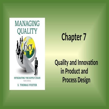 managing quality foster presentation chapter 7 | PPTX