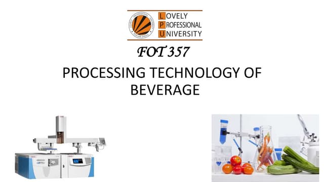 Non alcoholic beverages | PPTX