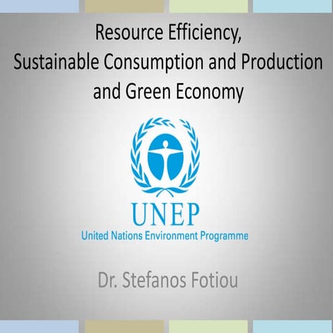Resource Efficiency, Sustainable Consumption and Production and Green ...